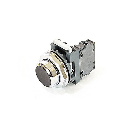 Abb PUSH BUTTON - MOMENTARY 30MM, FLUSH, BLACK, 1NO, MODULAR 527483 | Zoro