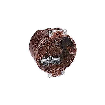 Abb Ceiling Electrical Box, 14 cu. in., Round Box Type, Non-Metallic ...
