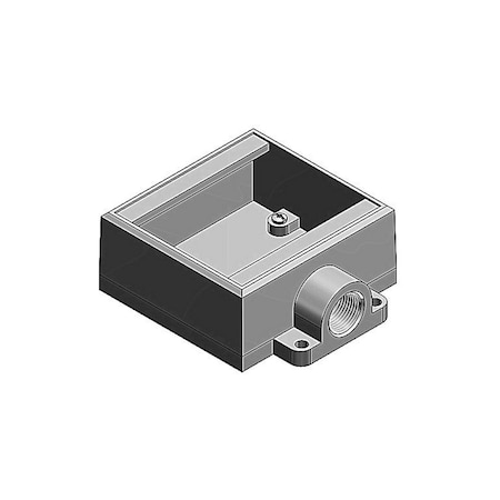 Abb Cast Electrical Device Box, 2-Gang FS22-TB | Zoro