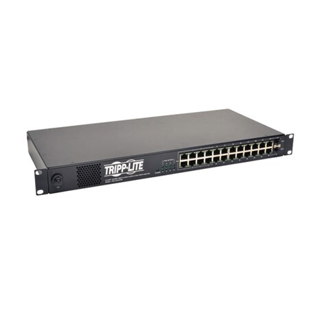 Tripp Lite PDU ETHERNET SWITCH 1U COMBO, W/24 UNMANAGED GIGABIT PORTS ...