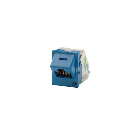 Ortronics BLUE RJ45, CAT5E TRAK-JACK, 45 DEGREE 281806 | Zoro