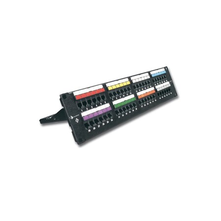 Siemon 48-PORT PANEL 110-MOD 8W8PT568A/B CAT6 HD6 SERIES, PK 5 HD6-48B ...