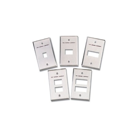 Siemon 1-PORT FLUSH MOUNT UNLOADED, STAINLESS STEEL W/O LABELS MX-FP-S ...