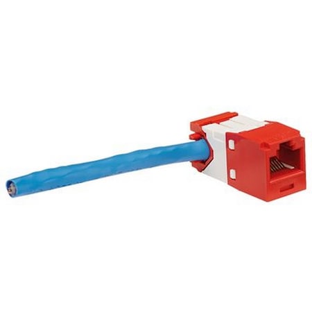 Panduit MINI-COM MODULE, CAT 6, UTP, 8 POS 8 WIRE, UNIVERSAL CJR688TGRD ...