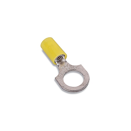 Abb RING TERMINAL, #12-#10 AWG, 1"L, 0.37"W, YELLOW, #8 BOLT RC10-8 | Zoro