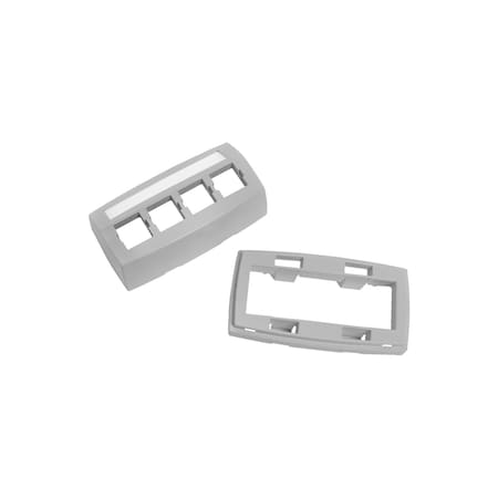 Commscope 4-PORT MODULAR FURNITURE, M14CE-E -270 FACEPLATE 0.08, SNAP ...