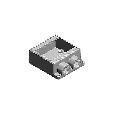Abb Cast Electrical Device Box, 2-Gang FSS222-TB | Zoro