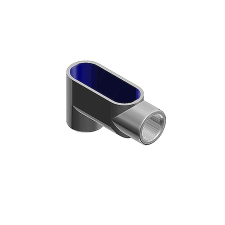 Abb 1.25" FORM 7, LB CONDUIT BODY, GRAY IRON WITH ZINC PLATING, LB47 | Zoro