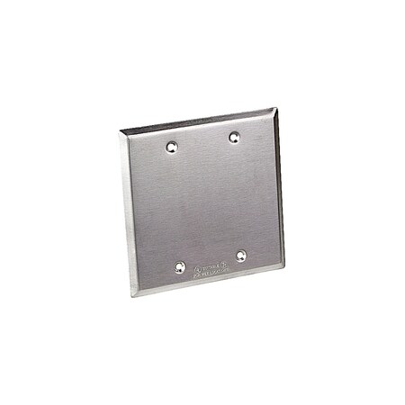 Abb BLANK COVER 2-GANG SILVER S440E-20R | Zoro