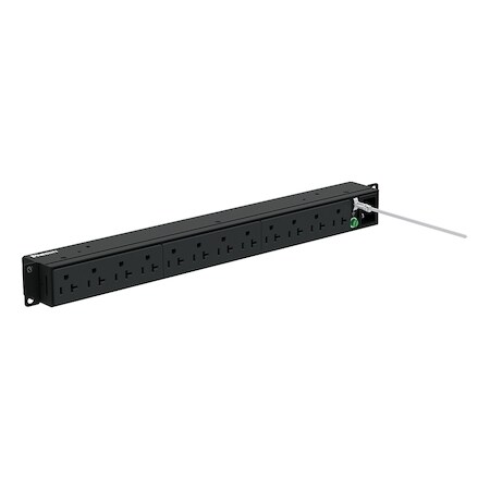 Panduit BASIC PDU, 20AMP, (12)5-20R, NEMA L5-20P-3M, BLACK P12B30M | Zoro