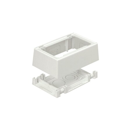 Panduit RACEWAY NONMETALLIC TYPE L, SINGLE GANG JUNCTION BOX, WHITE ...