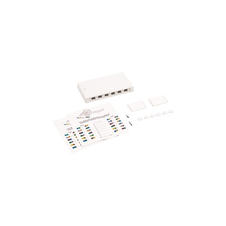 Commscope 12 PORT SURFACE MOUNT BOX, USE WITH OUTLET, 106658156 WHITE ...