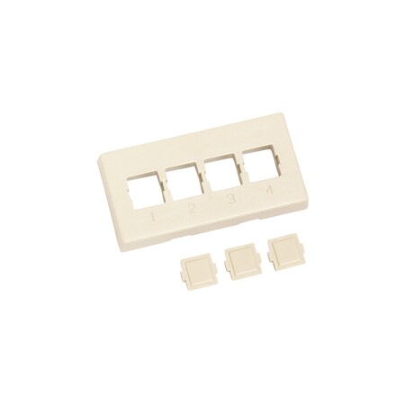 Commscope 4-PORT FACEPLATE FOR KNOLL, FURNITURE FOR M-SERIES OUTLETS ...
