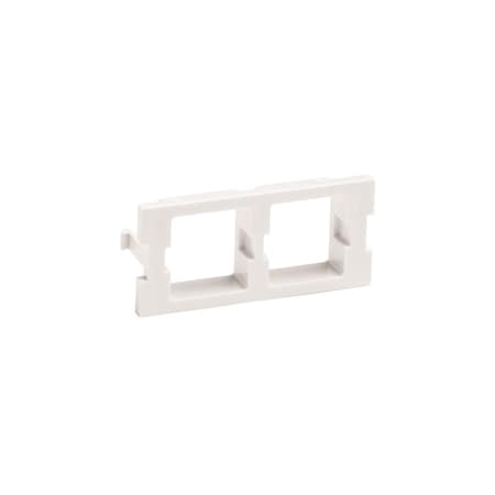 Commscope 2-PORT ADAPTER FOR M-SERIES, FACEPLATE OUTLET ADAPTER, WHITE ...
