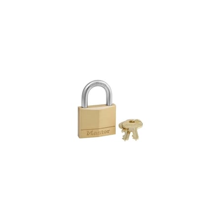 Master Lock 140D, 1 9/16" BRASS, 7/8" SHACKLE, CS153924 | Zoro