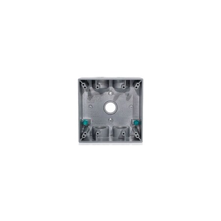Leviton Electrical Box, 2-Gang 5 Hole 1/2" Wp Box 2GM55-GY | Zoro