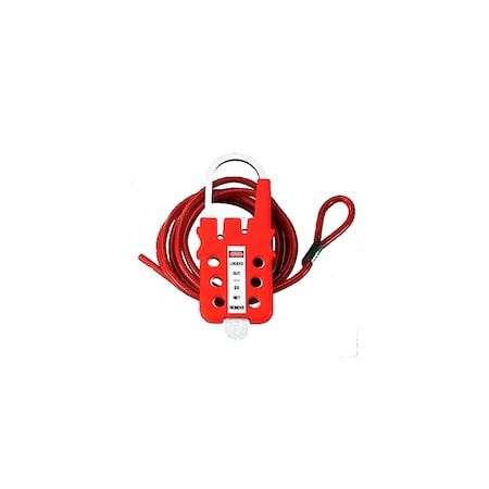 Panduit VINYL COATED GALVANIZED, STEEL CABLE WITHOUT LOOP, 200', RED ...