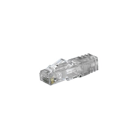 Panduit MOD PLUG, 8P8C, 23AWG, CLEAR, USE W/ TX6A UTP COPPER CABLE ...