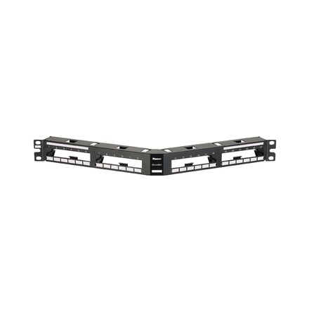 Panduit QUICKNET PATCH PANEL EMPTY, UTP 48-PORT ANGLED FOR, PRETERM ...