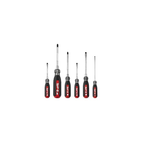 Milwaukee Tool 6PC CUSHION GRIP SCREWDRIVER, KIT, 48-22-2886 | Zoro