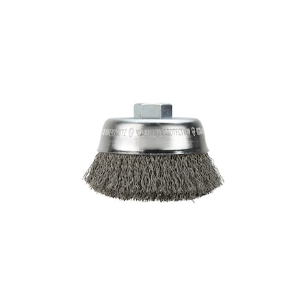 Milwaukee Tool 3-1/2 in. Carbon Steel Crimped Wire Cup Brush 48-52-5065 ...
