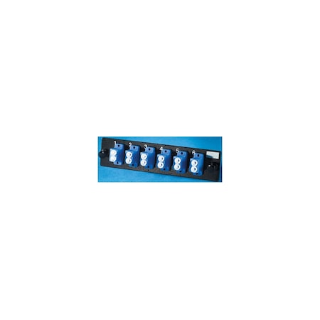 Ortronics 6 PORT PANEL LC DUPLEX SM, LOADED FOR FC SERIES ENCL OFP ...