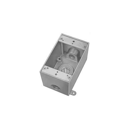 Abb Weatherproof Electrical Box, 1-Gang, 17.3 Cu. In. IH3-2-LM | Zoro