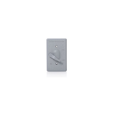 Leviton 1-Gang Weatherproof Cover For, Toggle Switches, Metallic WM1S ...