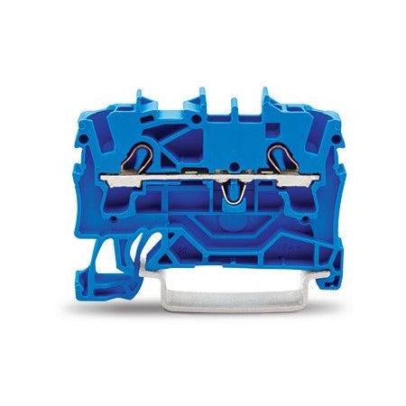 Wago 2 COND THRU TERMINAL BLOCKS, 12 AWG -22 AWG BLUE, 2002-1204 | Zoro