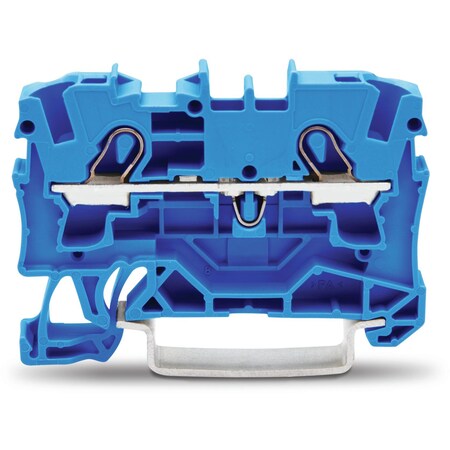 Wago 2-COND THRU TERMINAL BLOCKS, 20-10 AWG BLUE, 2004-1204 | Zoro