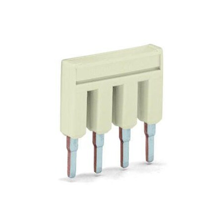 Wago PUSH-IN TYPE JUMPER BARS, 3-WAY GREY INSULATED, 378740 | Zoro