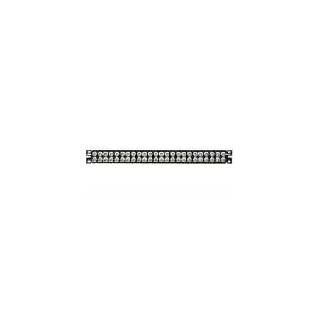 Panduit 48-PORT LOADED PATCH PANEL, W/ 75 OHM BNC COUPLER, BLACK 2U ...