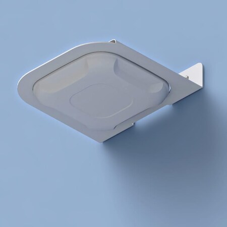 Oberon RIGHT-ANGLE WALL BRACKET, WHITE NO COVER, 723072 | Zoro