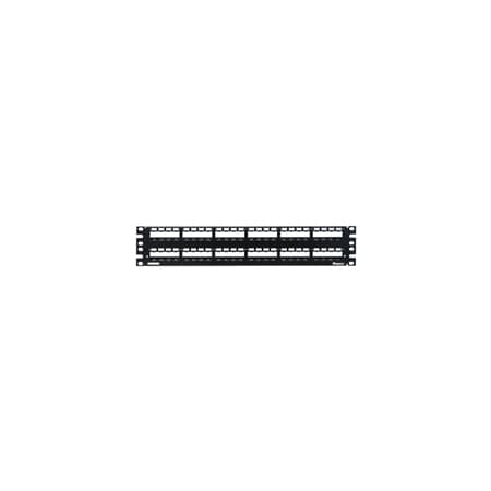 Panduit Patch Panel, 3.4 in. H x 19 in. W x 3-1/2 in. L, Stainless ...