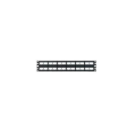 Panduit Patch Panel, 1.7 in. H x 19 in. W x 1.1 in. L, CRS CPP48HDWBLY ...