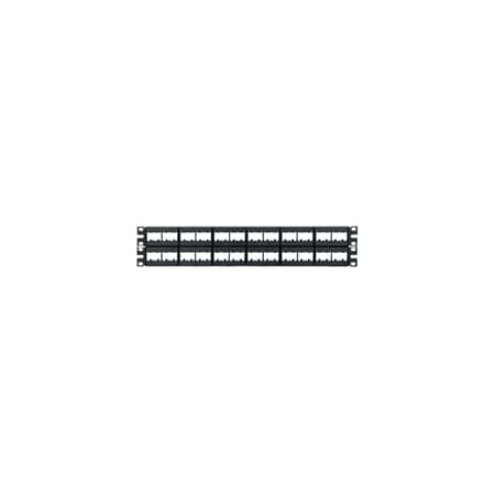 Panduit 48-PORT PANEL UNLOADED, SNAP-IN CFFP4 FACEPLATE, BLK W/OUT ...