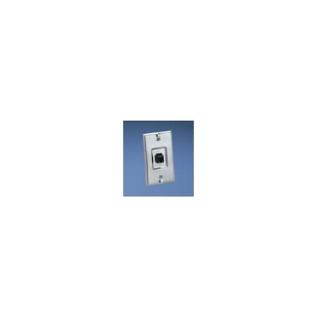 Panduit CAT6 WALL PHONE PLATE W/ JACK, SGL GNAGN 8W89 110 T568 KWP6PY ...