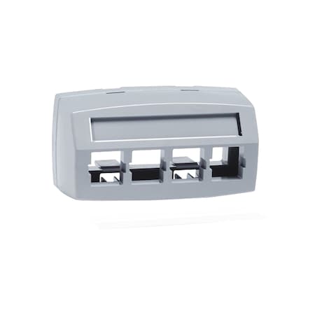 Commscope 4-PORT MODULAR FURNITURE, M14CE-E -270 FACEPLATE 0.125, SNAP ...