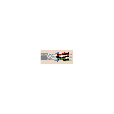 Belden Multi-Conductor Cable, AWM, 22 AWG, 6 C, Chrome, PVC, Stranded ...
