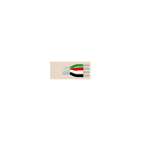 Belden Multi-Conductor Cable, 16 AWG, 4 C, White, PVC, Stranded, 600V ...