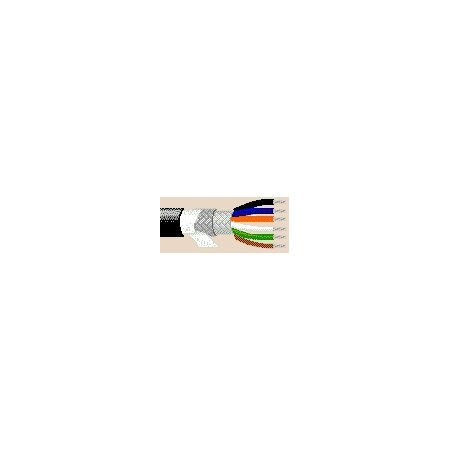 Belden Multi-Conductor Cable, TNC, 20 AWG, 8 C, Black, EPDM Rubber ...