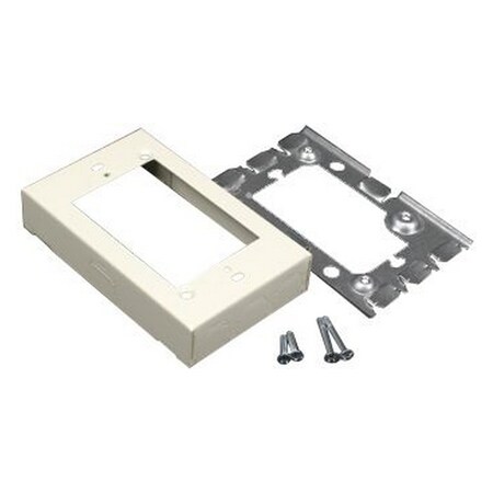 Wiremold RACEWAY METALLIC V500/V700, SINGLE GANG EXTENSION ADAPTER, 15/ ...