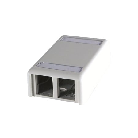 Ortronics 4-PORT SURF MT BOX FITS 4, TRACJACK MOD'S 2 EACH SIDE, FOG ...