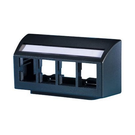 Ortronics 4-PORT MODULAR FURNITURE BEZEL, FOR TRACKJACK, BLACK 243132 ...