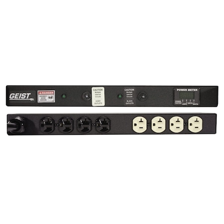 Geist HORIZONTAL POWER DISTRIBUTION, 30 AMP INCLUDING CURRENT METER ...