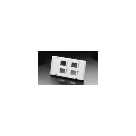 Commscope 4-PORT FACEPLATE W/LABELS AND, ICONS FOR MODULAR FURNITURE ...