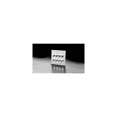 Commscope 8-PORT FLUSH MT UNLOADED, DBL GANG 45D MOUNTING PROFILE 6644 ...