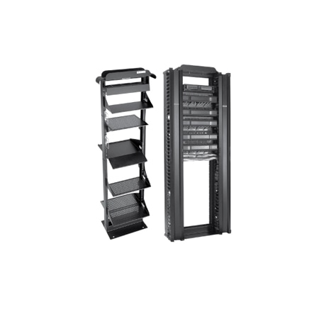 Nvent Hoffman Relay Rack, 84 in. H x 20-1/4 in. W x 15 in. L, Aluminum ...