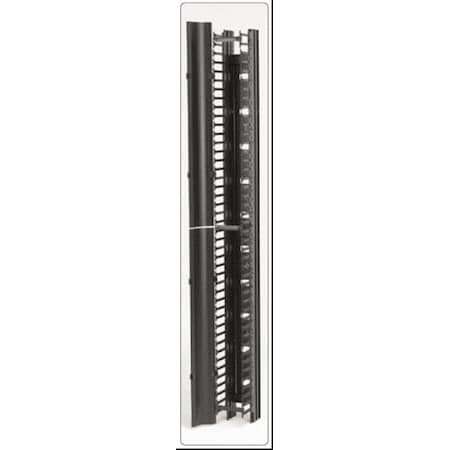 Belden HIGH DENSITY VERTICAL MANAGER, SINGLE-SIDED W/DOORS, BLACK ...