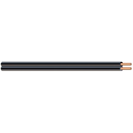 Southwire Portable Cord, 18 AWG, 2 C, Black, No Jacket, Stranded, 300V ...